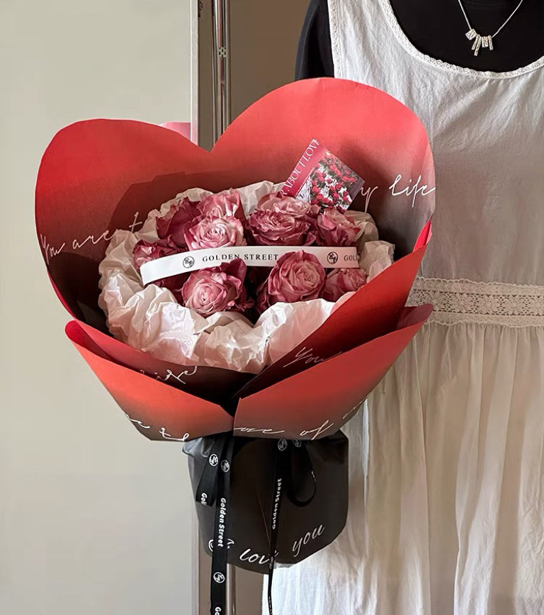 Heart Shape Wrapping Paper – theflowerroomsupply