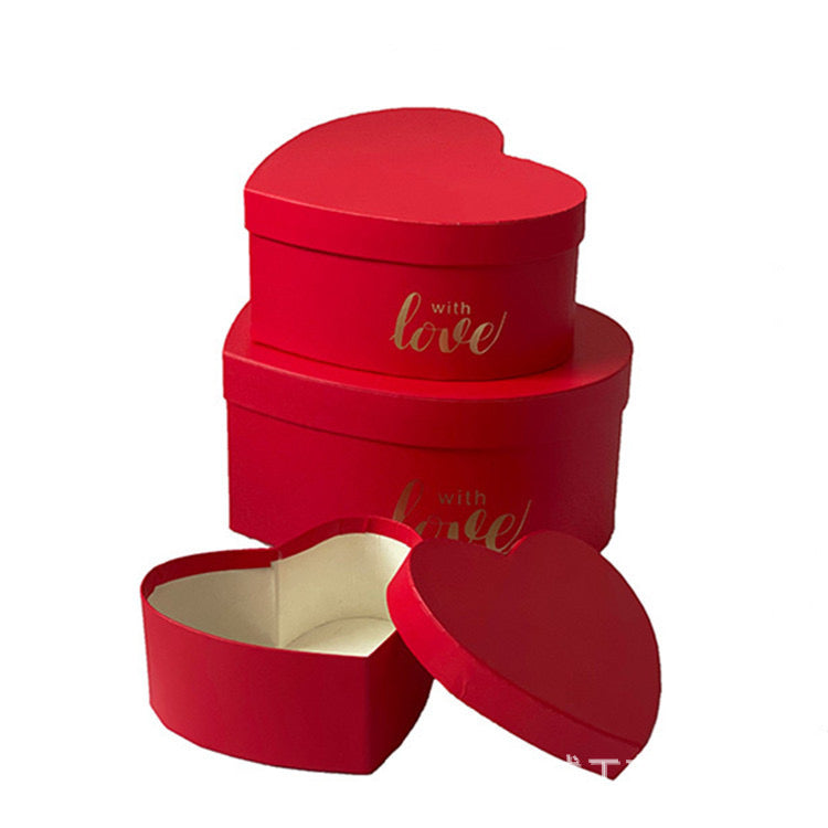 With Love Heart Box - set of 3 – theflowerroomsupply