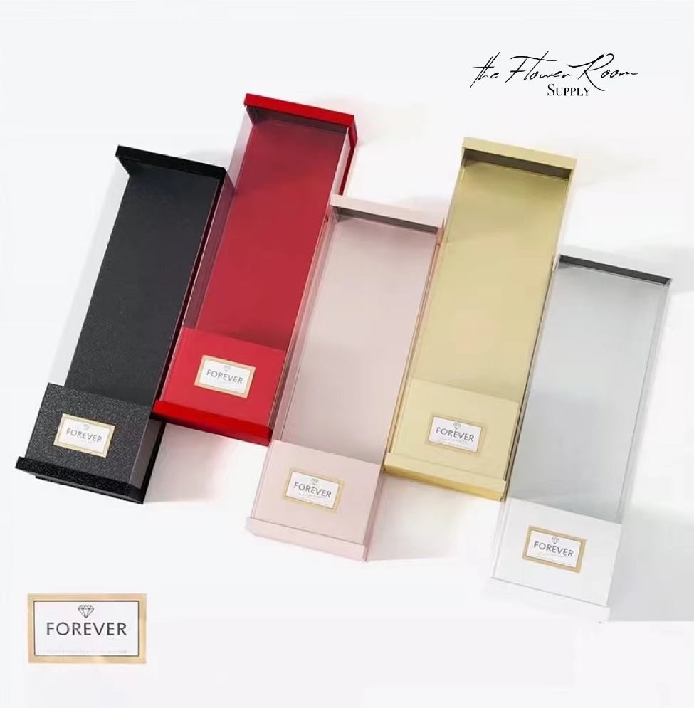 Esme - Vertical Rectangle Acrylic Box – theflowerroomsupply